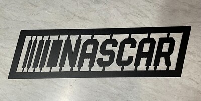 NASCAR Metal Art Wall Sign, Powder Coated Black (vertical) | eBay