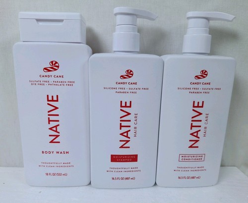 CHOICE Native Moisturizing Body Wash Shampoo Conditioner Candy Cane 16. ...