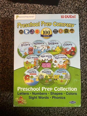 Preschool Prep Series Company Collection 10 DVD Set Letters Numbers ...