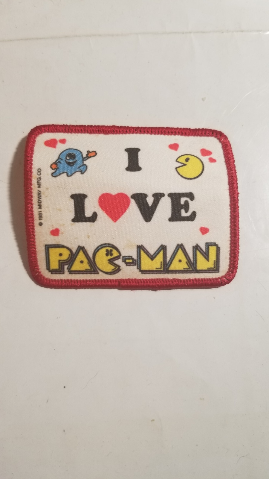 Vintage 1981 Offcial Midway I Love Pac-man Patch | eBay