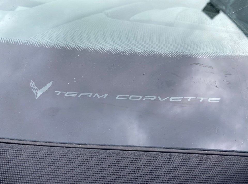 C8 Corvette Rapid Blue Team Corvette Plain Blank Vinyl Insert | 2IN X 7IN