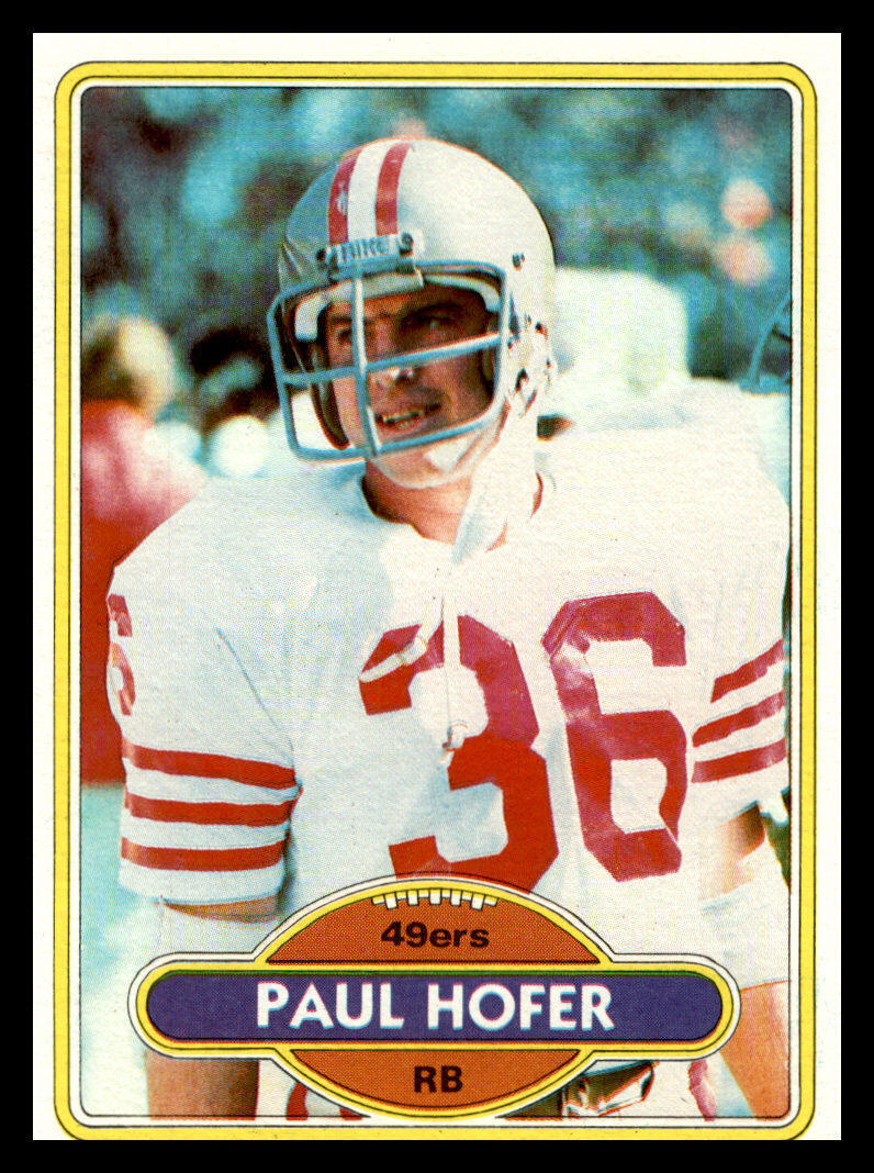 1980 Topps Paul Hofer #178 San Francisco 49ers | eBay