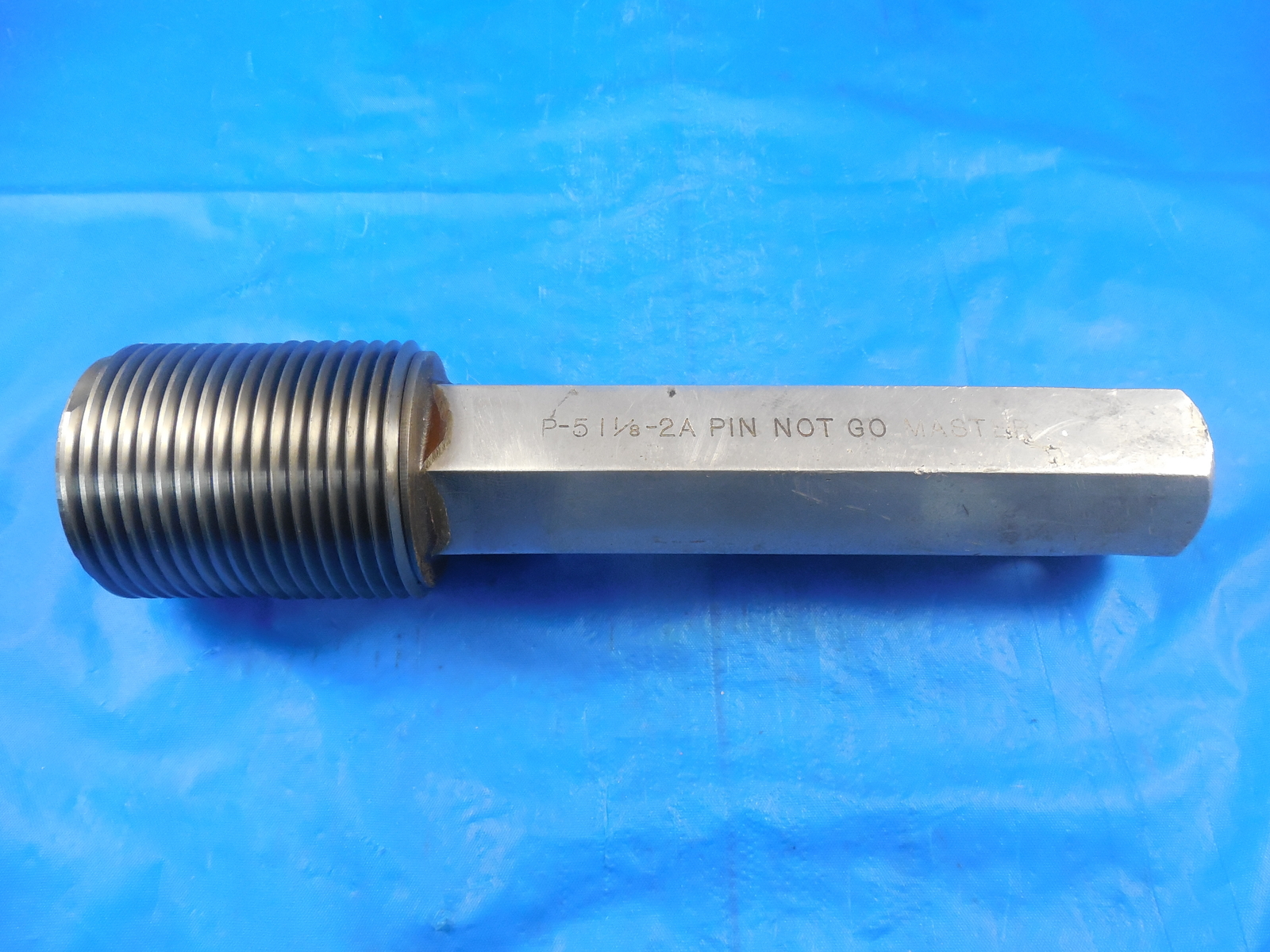 1 1/8 2A P5 SUCKER ROD MASTER THREAD PLUG GAGE 1.125 NO GO ONLY P.D ...