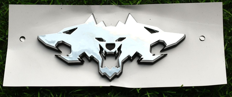 1x Wolf Pack Emblem 3D Logo Car Badge Sticker for Truck Motorcycle ...
