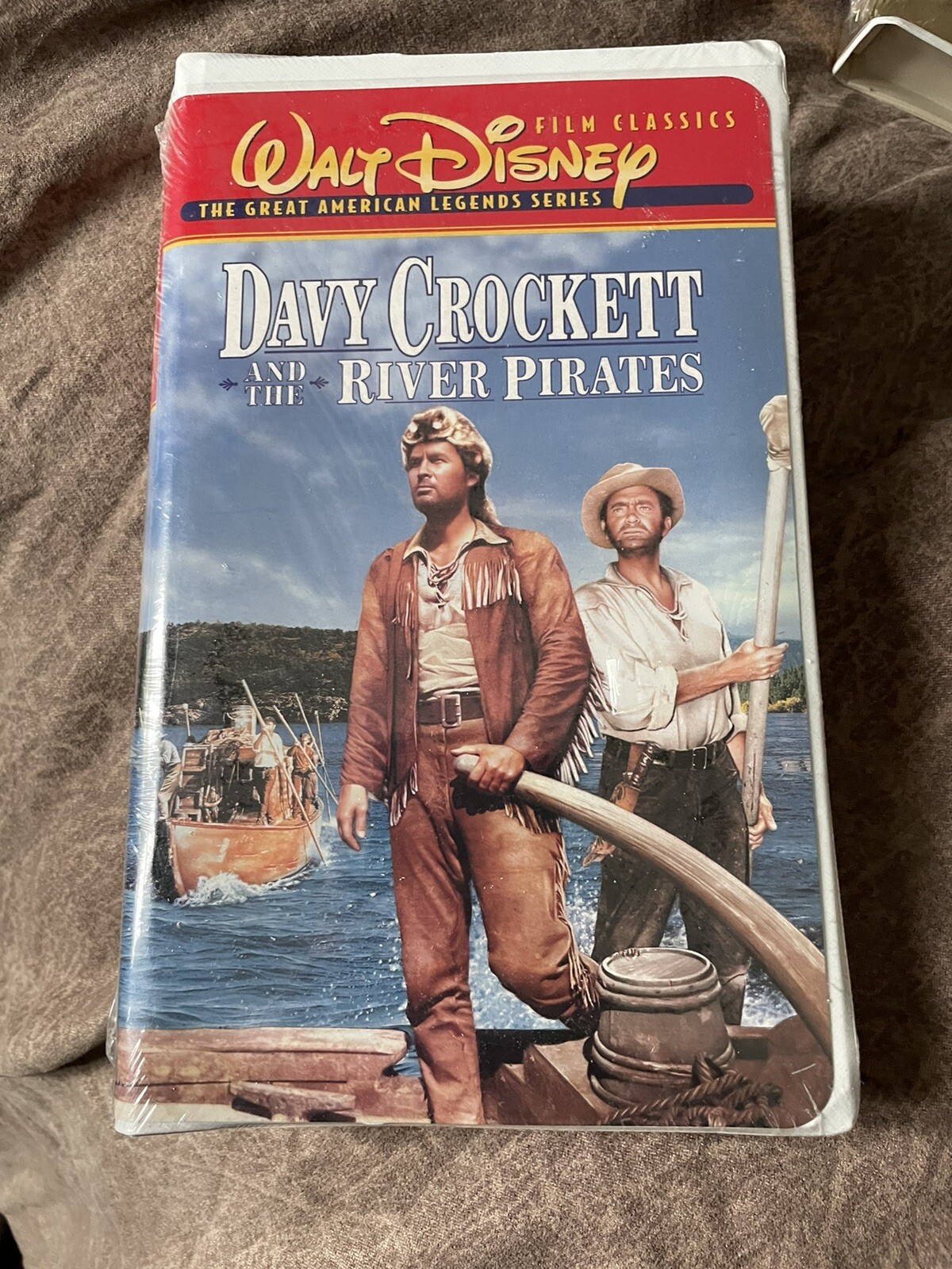Davy Crockett and the River Pirates SEALED VHS Disney American Legend ...
