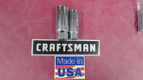 Craftsman USA 2 Piece 3/8" & 1/2" Drive Spark Plug Socket Set 5/8" & 13 ...