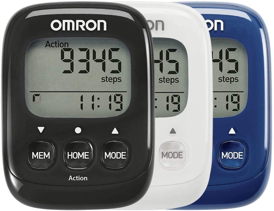 Omron HJ325-EBK Walking Style IV Step Counter Pedometer Accurate 3D ...