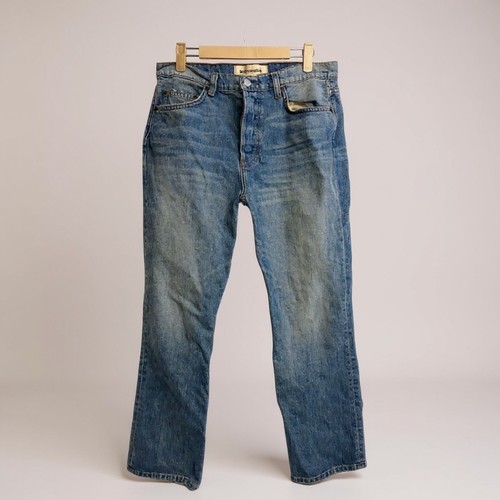Reformation Jordi Kick Flare Jeans Medium Wash Denim Button Fly Women's ...