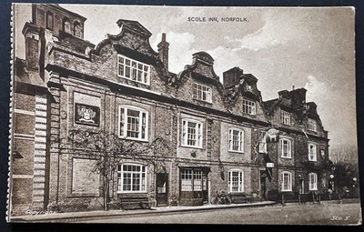 Diss, The Scole Inn, Norfolk, B&W Image Vintage Postcard | eBay UK