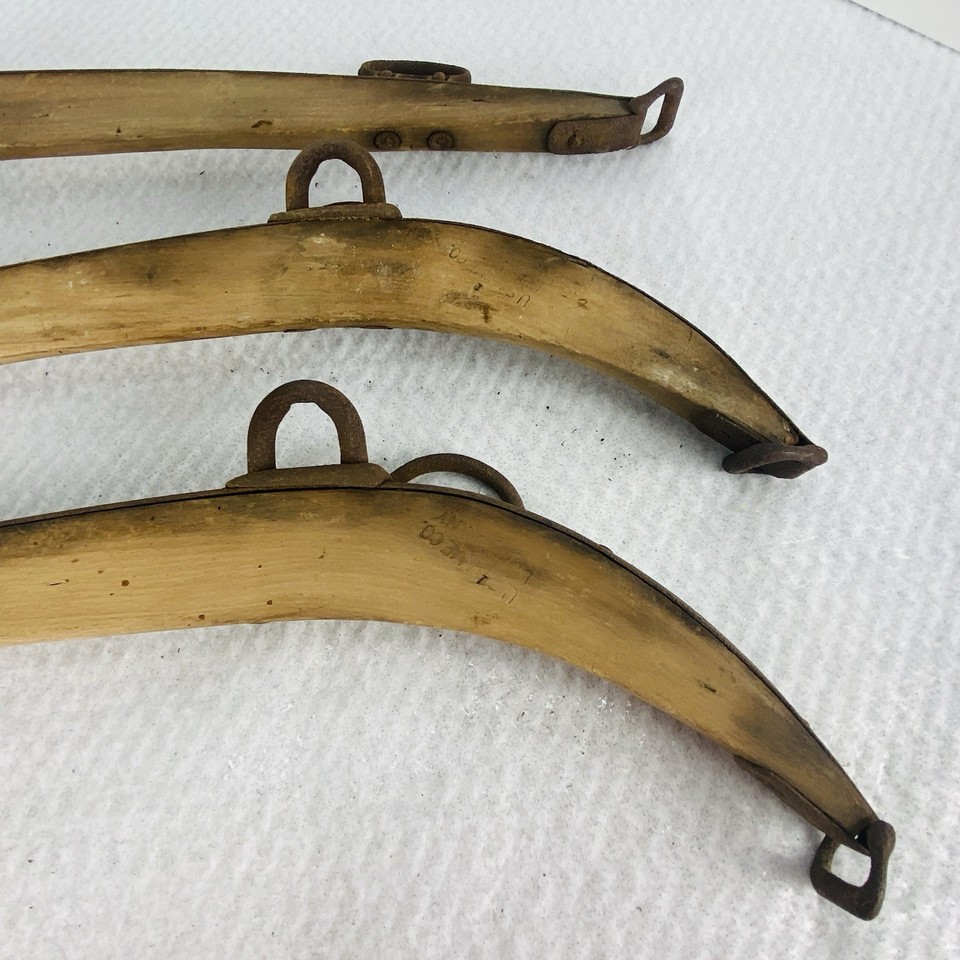 Antique Horse Yoke Hames Wood & Iron Bit Parts Wall Art Primitive Home ...