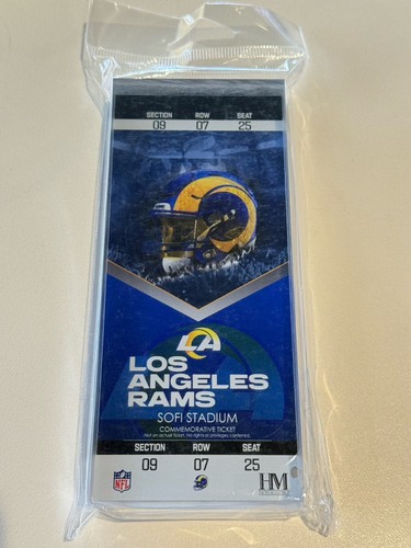 2025 Los Angeles Rams Commemorative TICKET FIRST GAME and SCHEDULE NEW ...