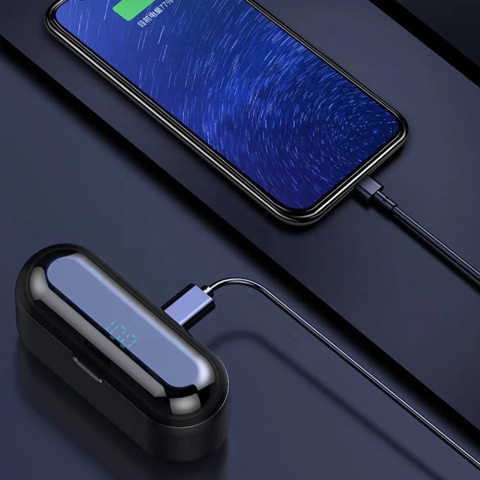 BEST F9 Bluetooth 5.0 Earphones True Wireless Stereo Earbuds Headphones ...