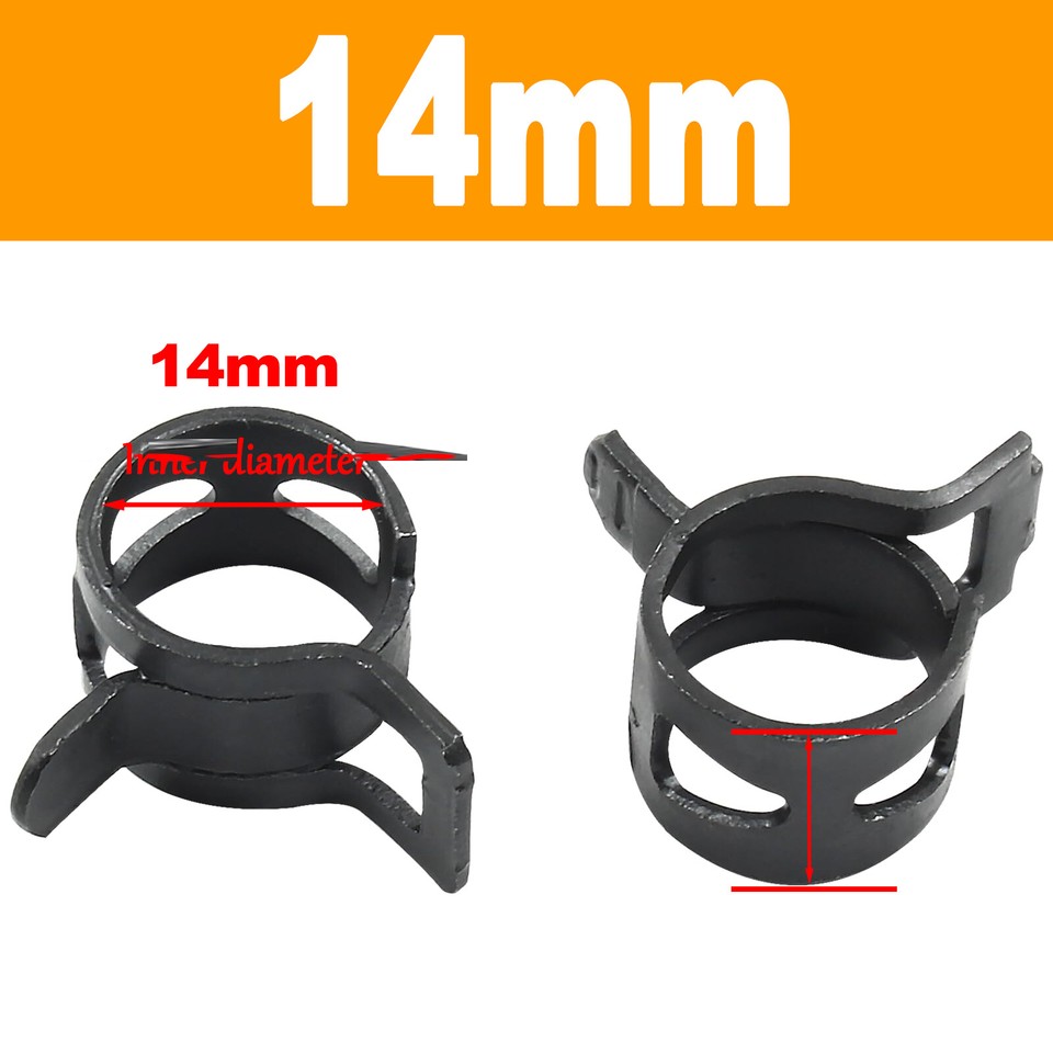 Self Clamping Spring Hose Clips Carbon Steel Clamps Sealing Radiator ...