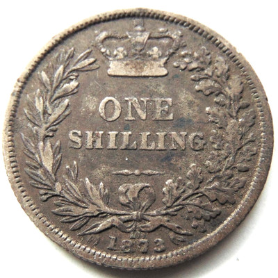 1873 d109 GB Victoria , Silver One Shilling FINE.#3.5 | eBay