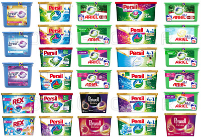 Ariel Lenor Persil Perwoll Laundry Washing Machine Capsules Premium ...