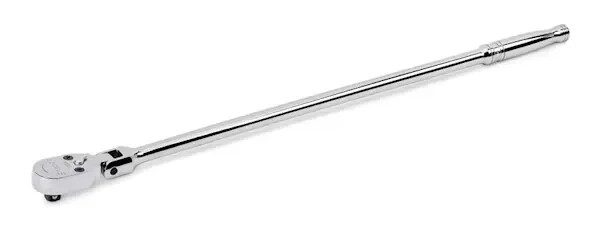 SNAP ON TOOLS USA 1/2” Drive FLEX-HEAD EXTRA LONG Chrome Ratchet SLF80A ...