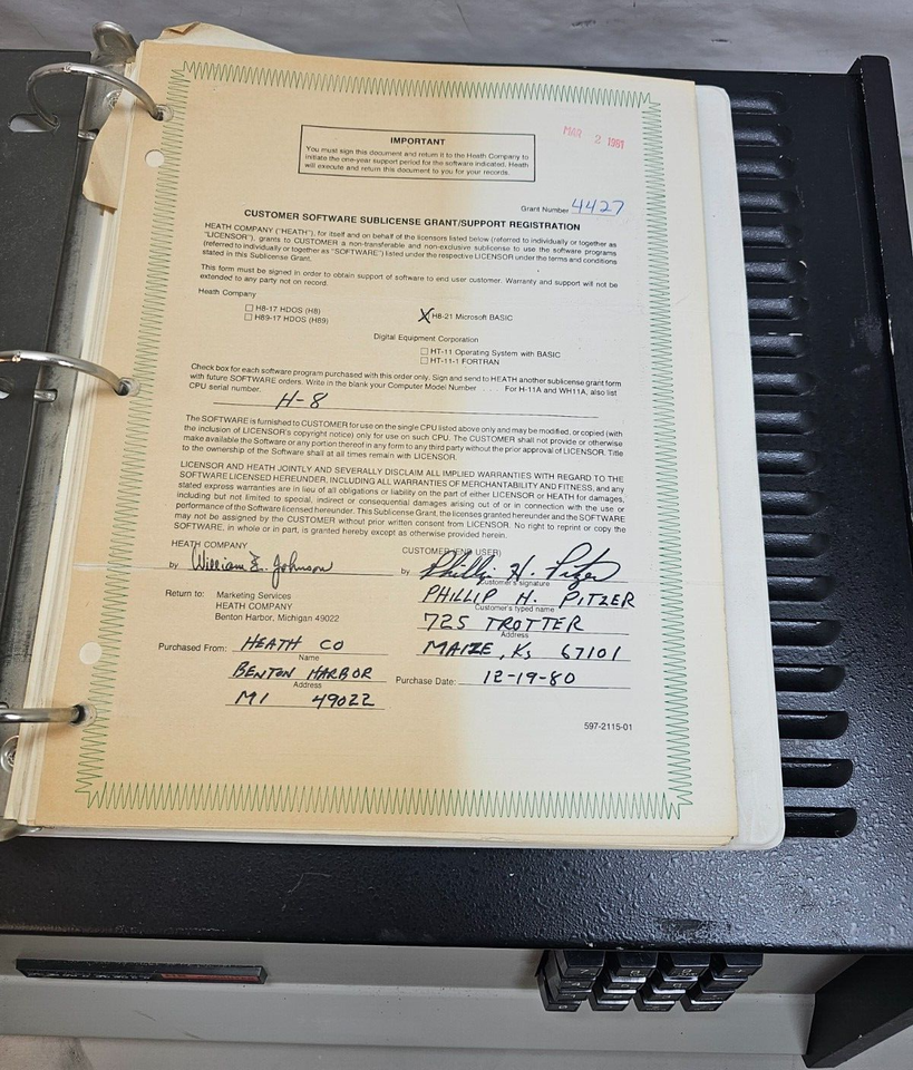 Vintage 70's Heath Heathkit H8 WH Digital Computer w/ Original ...