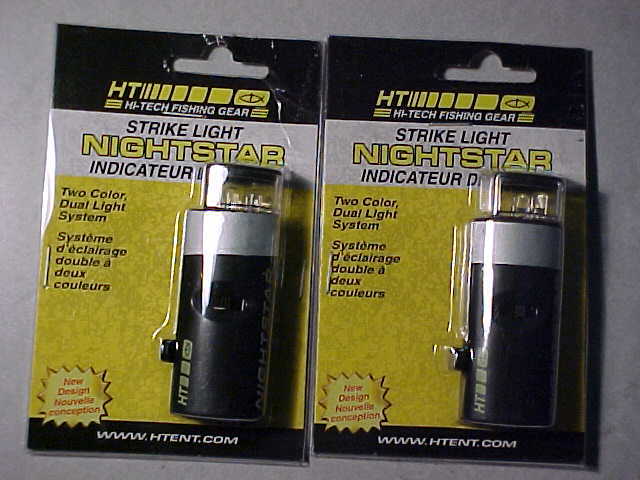 2 NEW HT Night Star Strike Light Tip Up Lights Dual Light ice fishing ...