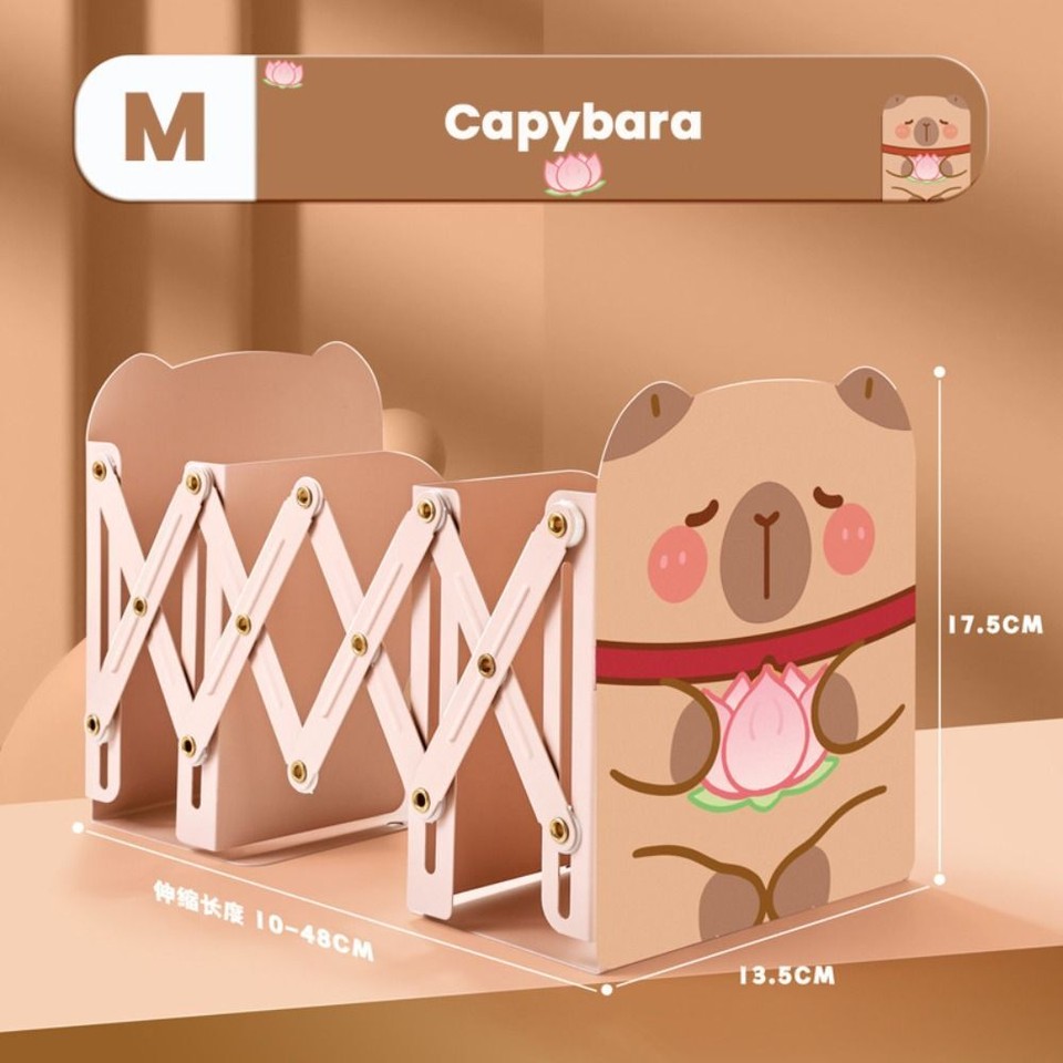 Capybara/Panda Book Storage Rack Adjustable Scalable Bookshelf Students ...