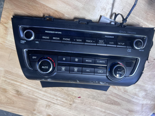 2016-2019 Kia Optima Control Panel w/Radio & Climate Control, ID 97250 ...