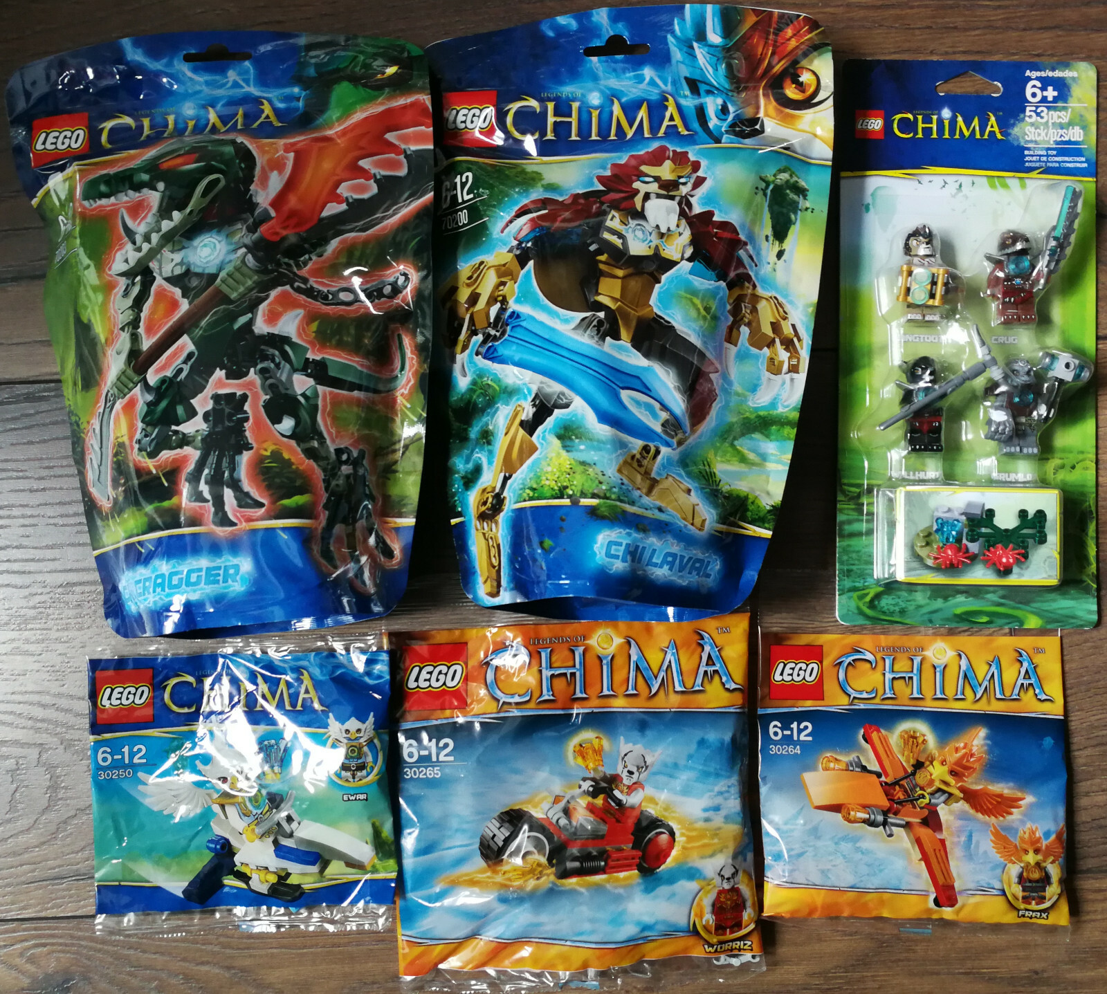 LEGO Legende de Chima ™ 70200 Laval 70203 Cragger 30250 30265 850910 ...