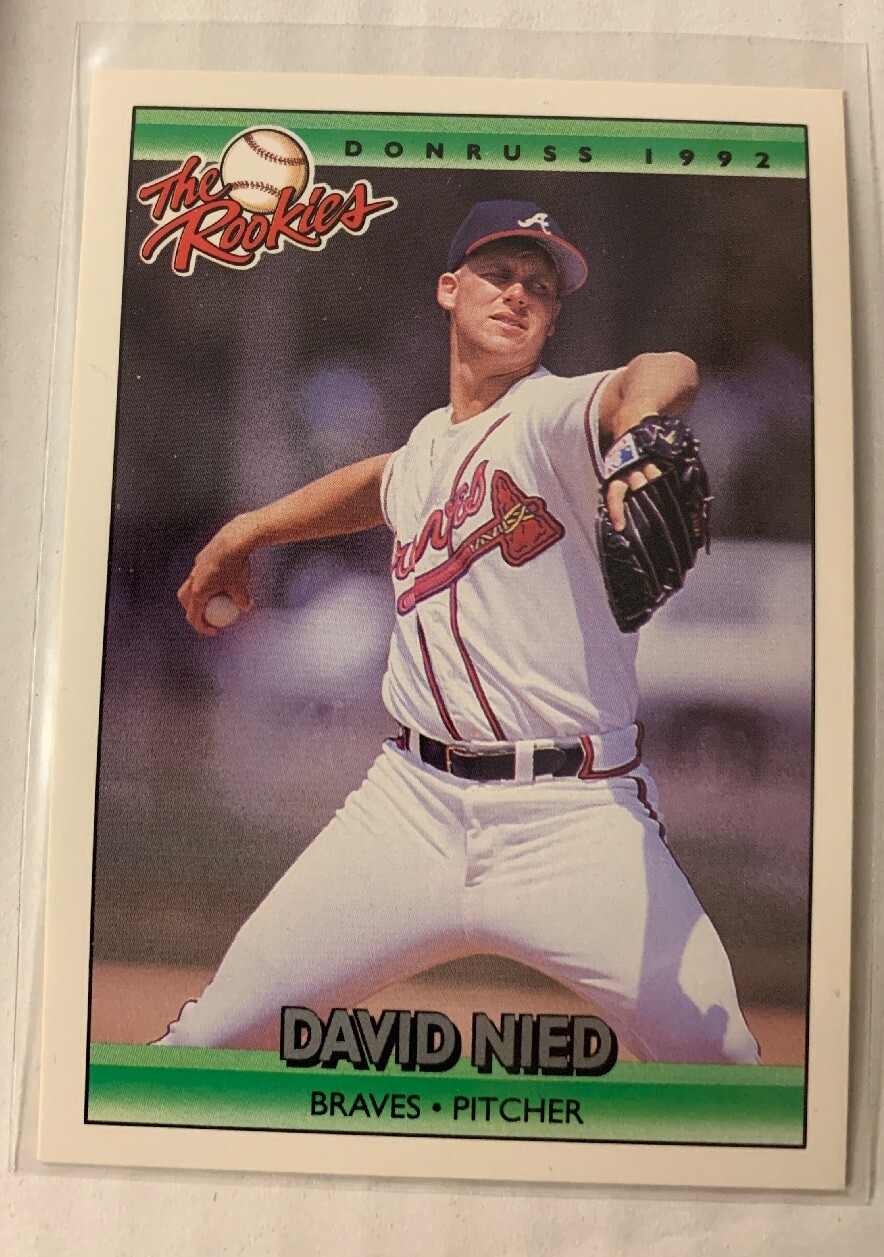 DAVID NIED 1992 Donruss Rookies Rookie Card RC #86 Braves Colorado ...