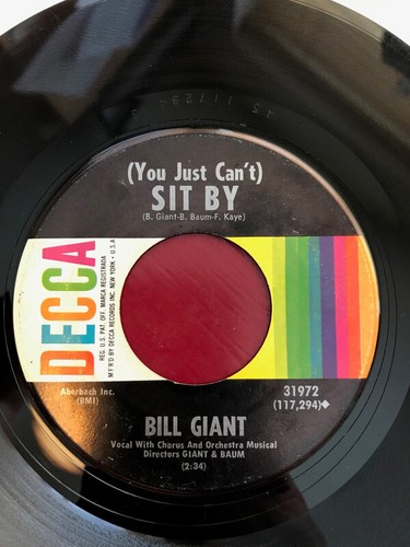 Bill Giant - Fakin' / (You Just Can't) Sit By 0 7" Decca 31972 Very Go | eBay