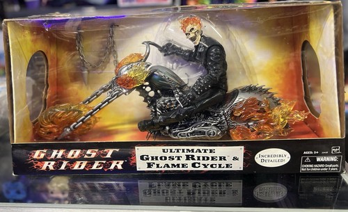 Marvel 12” Ghost Rider Ultimate Ghost Rider and Flame Cycle New Sealed ...
