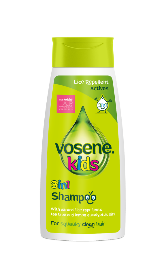 Vosene Kids 3 in 1 Shampoo, Conditioner and with Head Lice Nit ...