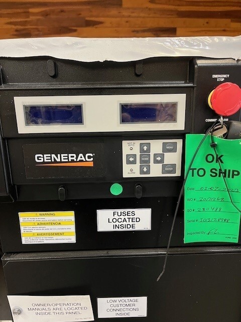 NEW 100KW Generac Diesel Generator With 600AMP Asco Transfer Switch | eBay