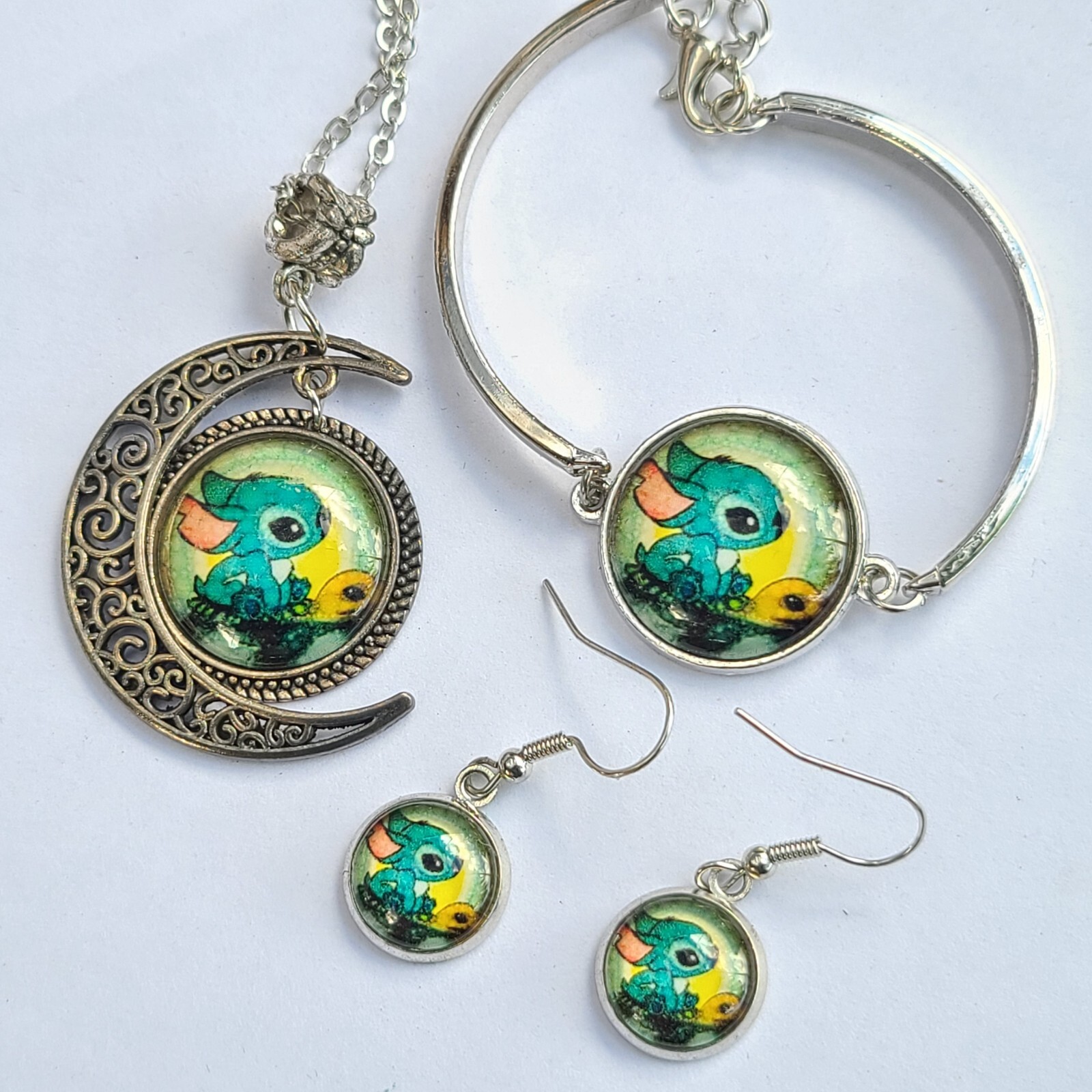 Lilo Stitch Inspired Stitch and Turtle Bracelet, Neck… - Gem