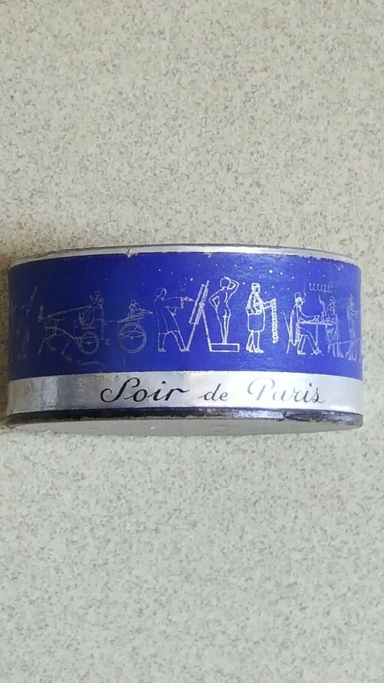 TWO VINTAGE FACE POWDER BOXES,COTY AIR SPUN USA&SOIR DE PARIS MADE IN ...