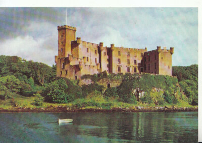 Scotland Postcard - Dunvegan Castle, Viewed from The Loch, Isle of Skye ...