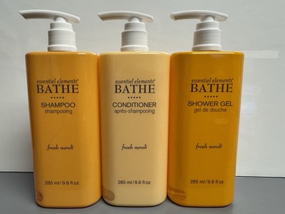 3 PACK Essentiel Elements Bathe Collection Shampoo Conditioner Body ...