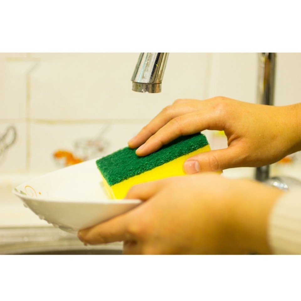 20 Pcs Kitchen Scrubbers Dishwashing Sponge Blocks for Durable Kichen ...