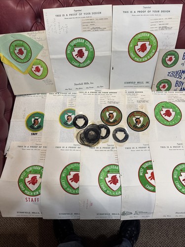 BSA WEST SUBURBAN COUNCIL CAMP DELAVAN MACH KIN O SIEW PROOFS ACETATES ...