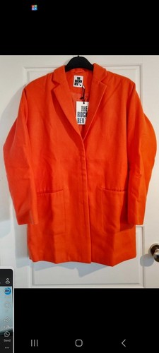 The Rocking Rev Orange Overcoat, size UK 8, New With Tags | eBay UK