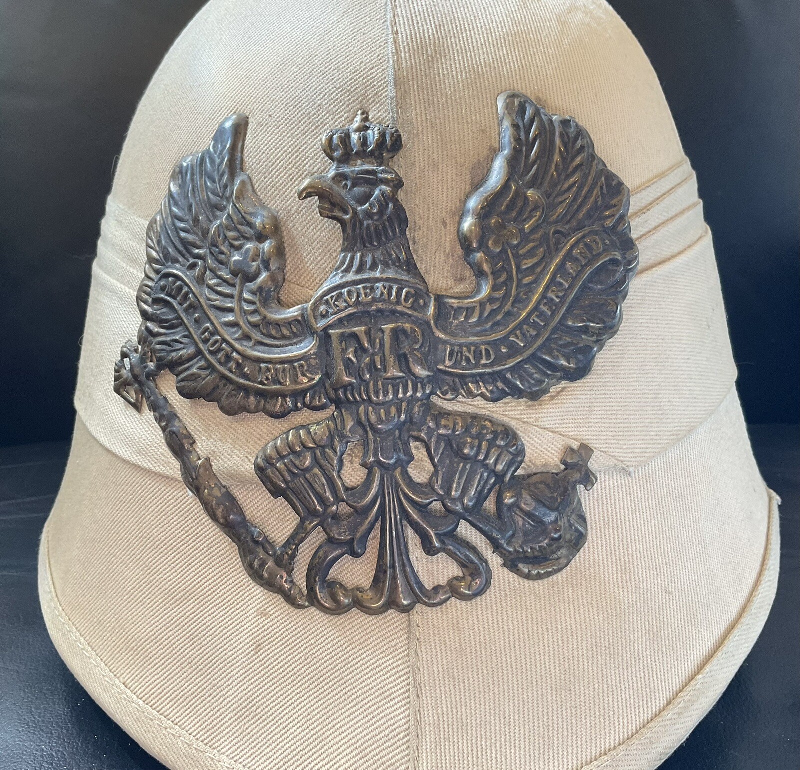 German Colonial WW1 Schutztruppe Modified British Pith Helmet | eBay