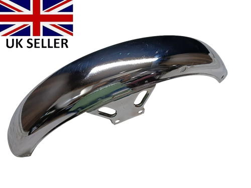 Yamaha RX100 Chrome Front Mudguard Bumper Fender Fits For RX 100 RS100 ...