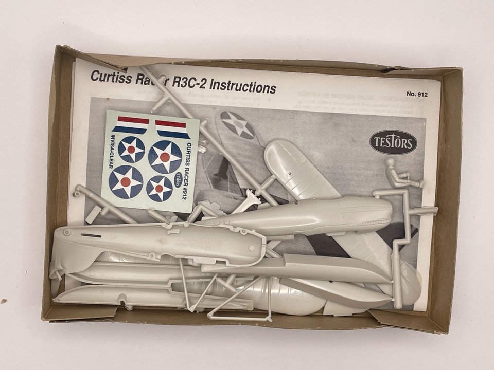 Testors Curtiss Racer Model Plane Kit 1/48 Scale - Open Box | eBay