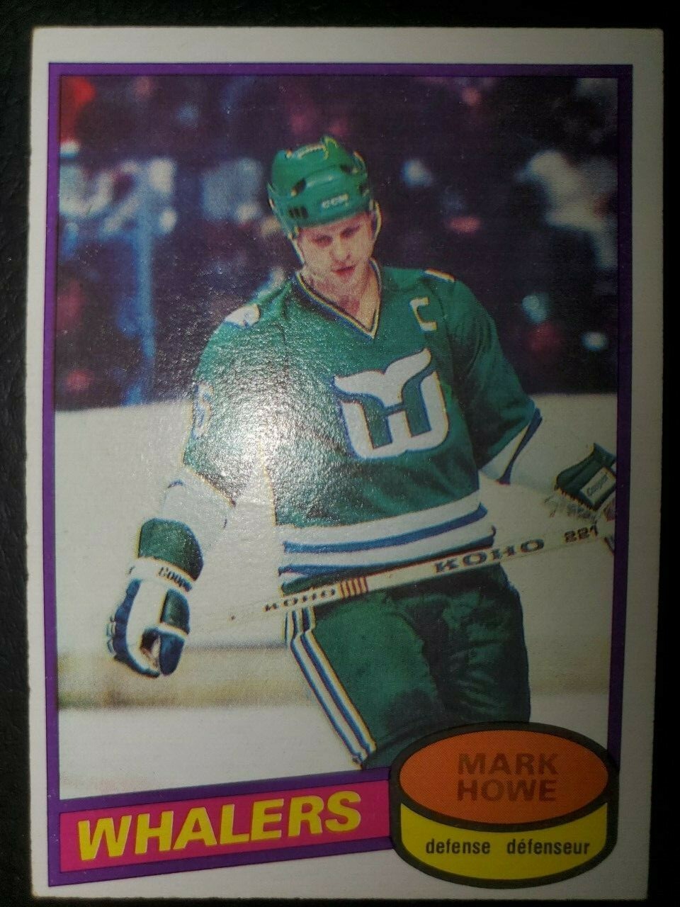 Mark Howe Hartford Whalers O-Pee-Chee 1980-81 OPC NHL Hockey Card #160 ...