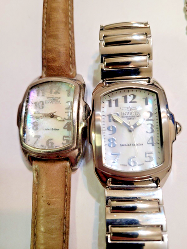 Invicta Ladies Special Edition Quartz Watches, Rectangle Silver, LOT OF ...
