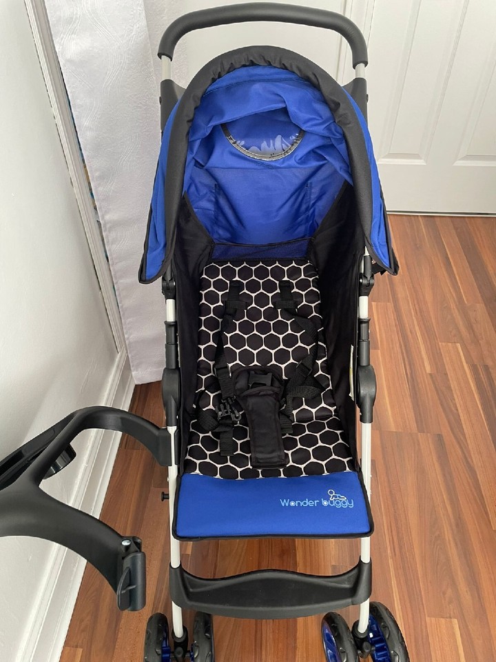 Wonder Buggy Ultra light Stroller with Reversible Handle BLUE | eBay