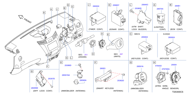 Genuine Nissan Sensor Assembly Distance 28438-6JF0E for sale online | eBay