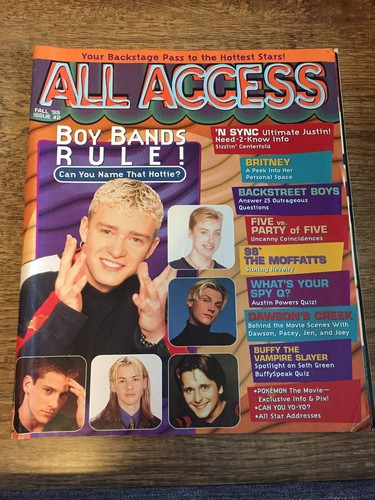 ALL ACCESS Fall '99 Issue #2 Magazine Your Backstage Pass to the ...