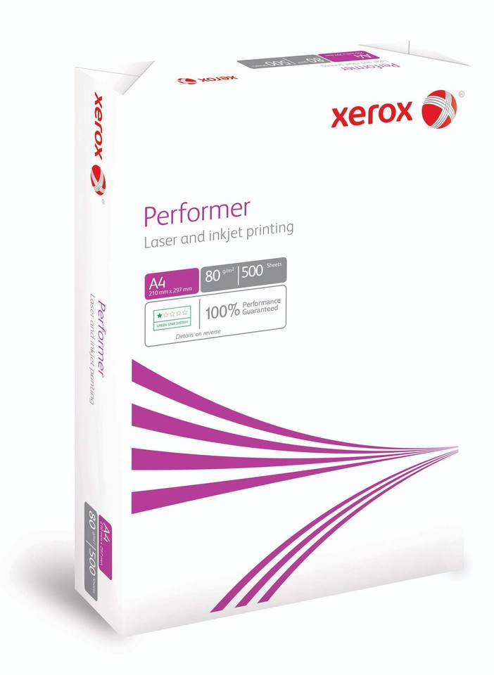 Xerox Performer Multi-Purpose Paper 80 g/m² A4-5 Boxes - 25 Reams of ...