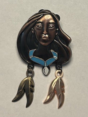 Disney - Princess Pocahontas - Head & Feather Dangle Pin | eBay