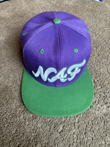 NAF Fitted Hat Purple Green Size 64 – New Embroidered Cap | eBay