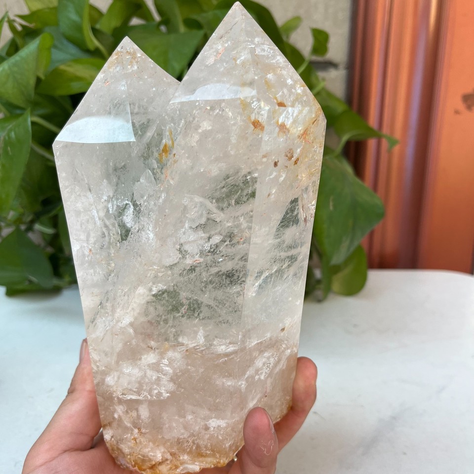 2860g Natural Clear Quartz Double Point Obelisk Quartz Cystal Wand ...