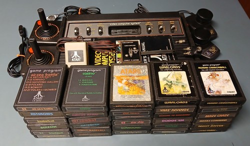 Atari 2600 Heavy Sixer System With Console, 30 Games, Joysticks ...